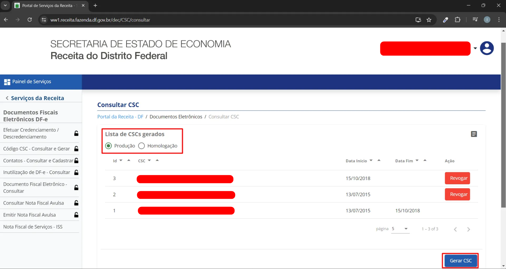 Como gerar um código CSC no DF? - Quero Faturar - Emissão de NFe (nota ...